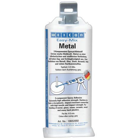 WEICON 10018047 (10652050) Easy-Mix Metal 50 ml Epoxyd-Klebstoff