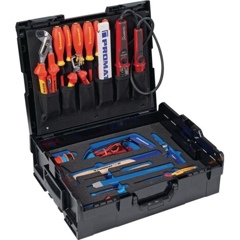 PROMAT Werkzeugsortiment Elektriker 26-teilig L-Boxx