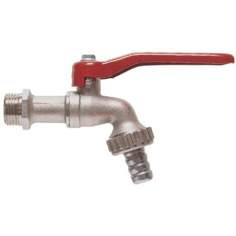 Gr .1/2'' KUGELAUSLAUFVENTIL, MESSING, VERNICKELT BALL TAP OUTFLOW VALVE