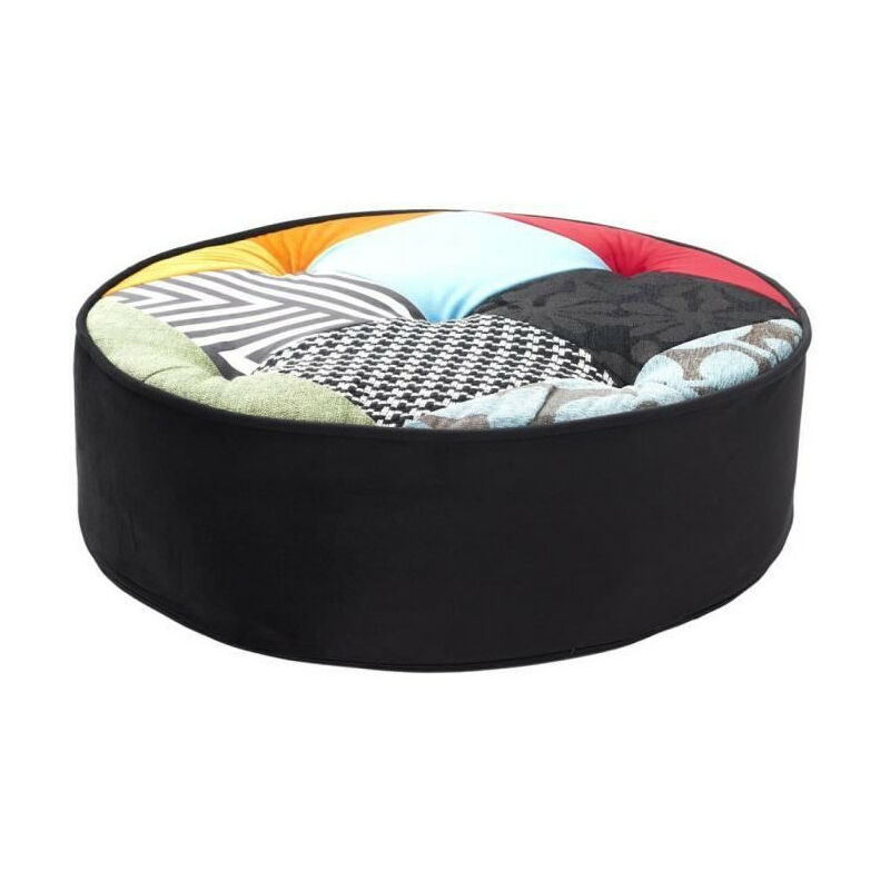 Pouf rond Patchwork 50 cm