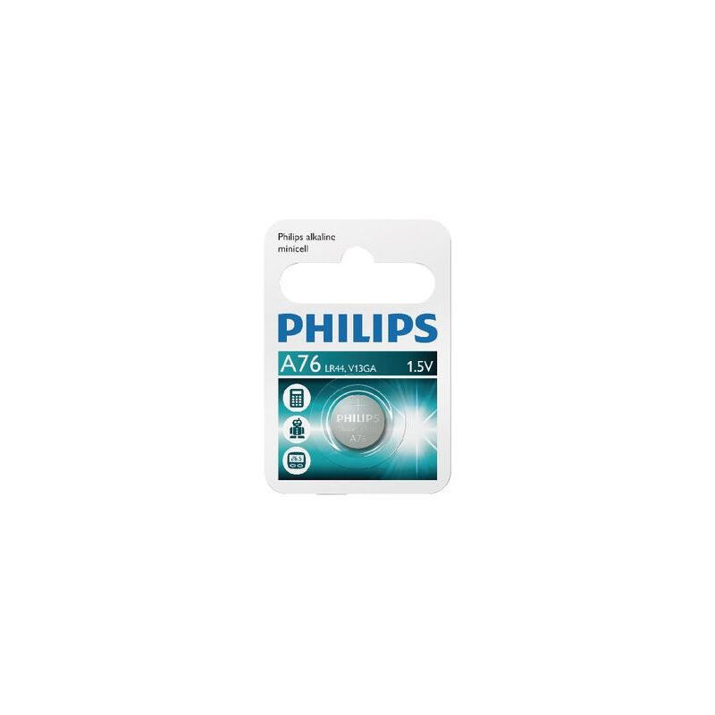 Batterie type LR44 Alcaline A76 Philips