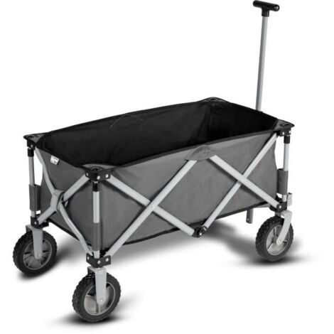 Chariot 4 roues - KAMPA - Trucker Trolley - Pliable - Gris