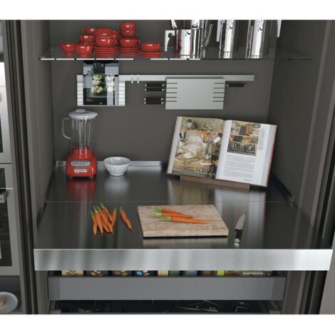 Gagnez de la place cuisine avec rail table escamotable Emuca M120 ...