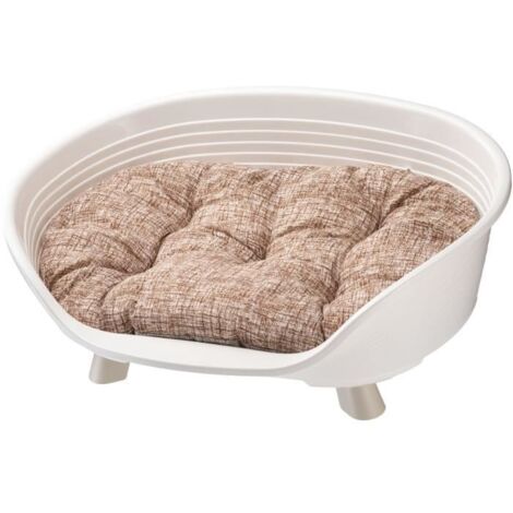 Panier Ferplast Throne 6 blanc avec coussin relax pour chien et chat ...
