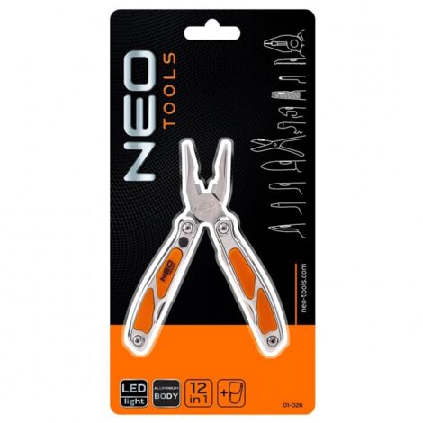 Pince multifonction LED Neo Tools 01-026 en acier inox pour bricoler ...