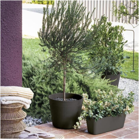 Pot de fleurs - DEROMA - Origin - 24 L - Anthracite