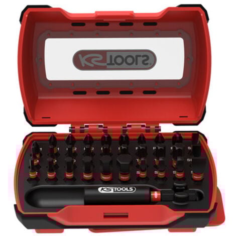 KS Tools - Mini coffret d'embouts de vissage à chocs - embouts visseuse 1/4" L.25 mm - coffret d ...