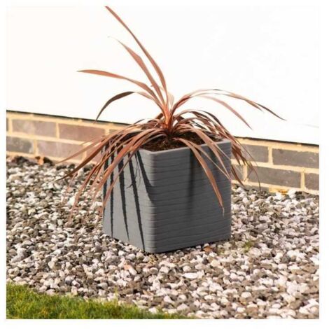 Pot de fleur - STRATA - Carré - Banbury - Ø 30.5cm x 30cm H - Couleur ...