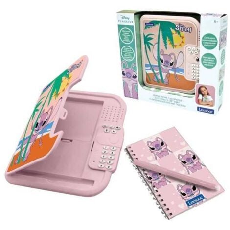 Journal intime électronique Lexibook Angel Disney Stitch Rose coffre ...