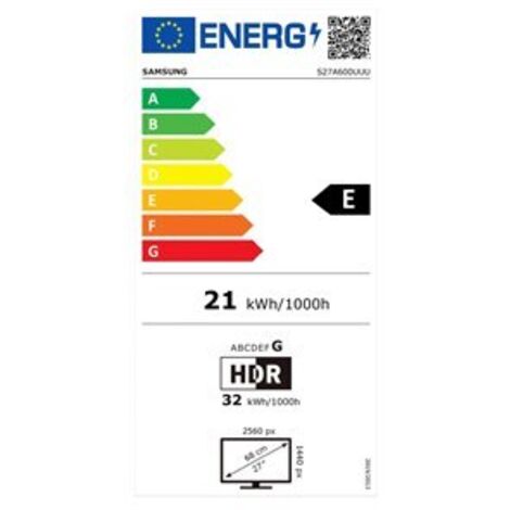 Ecran PC - SAMSUNG S27A600UUU - 27 WQHD - Dalle IPS - HDMI / DisplayPort