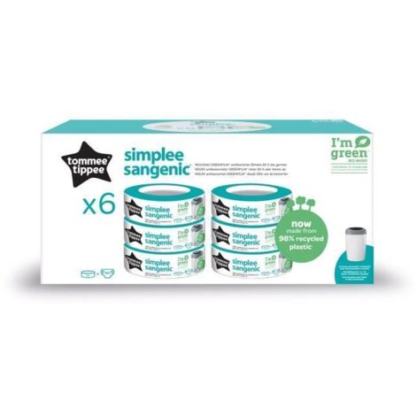Nachfüllkassette für Simplee Sangenic Windeleimer 6er Set