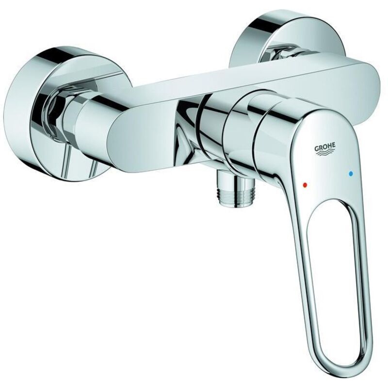 EH-Brausebatt. Eurosmart 252423 Wandmontage offener Hebel chrom