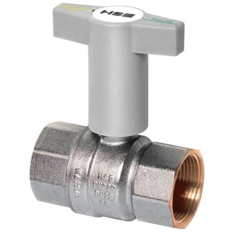 HS Kugelhahn UNIDUO 1700 2x IG, mit ISO-T-Griff, grau 1 1/2Zoll 81700040