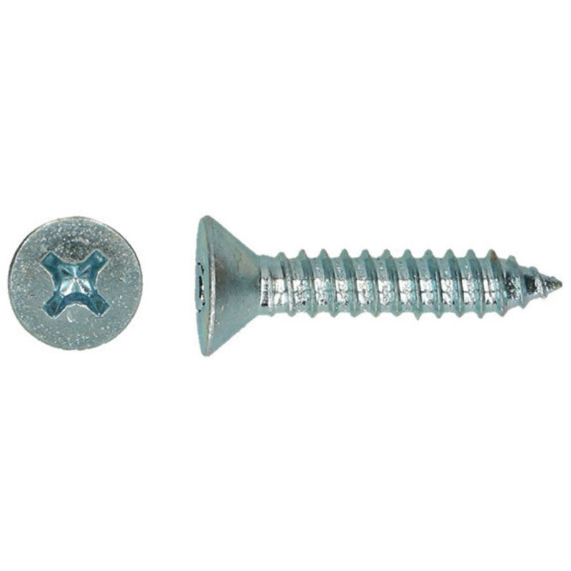 Vis tôle Tête fraisée Phillips n° 3 5.5X60 Acier zingué-1 pièce