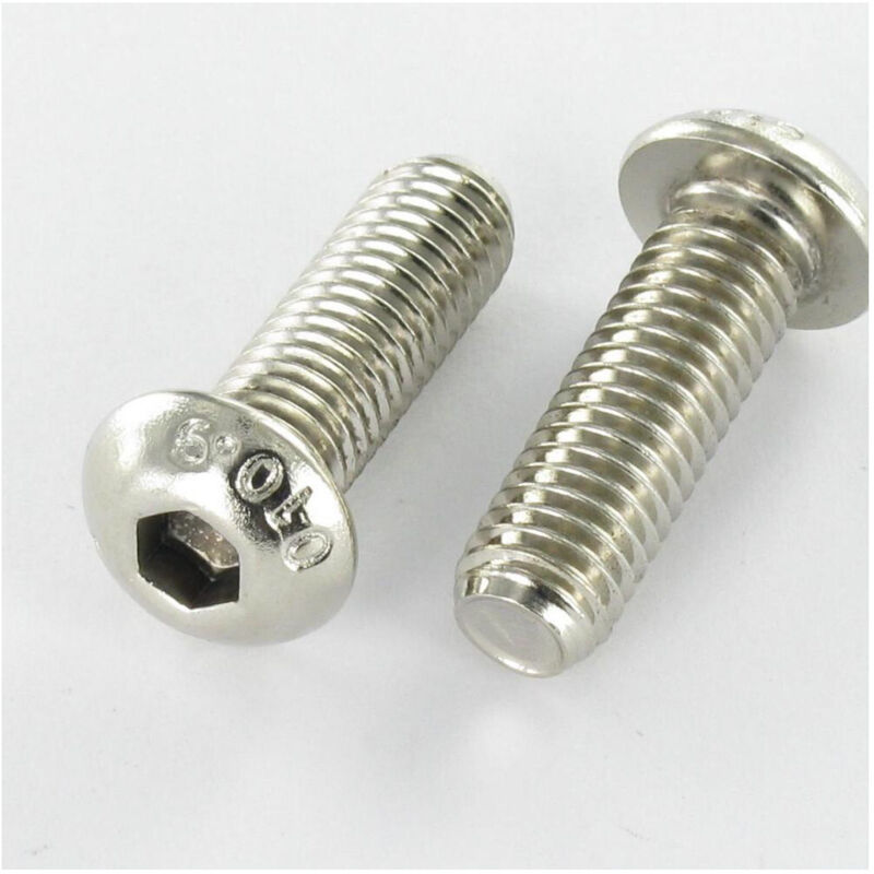 Vis métaux BHC (Tête Bombée Hexagonal creux) M6X35 Filetage total ...