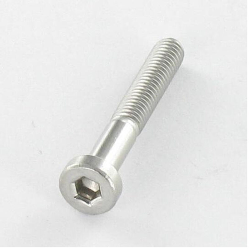 Vis métaux CHC BTR Tête basse Clé de 5 HC5 M8X60 Filetée sur 22 Inox A2 ...