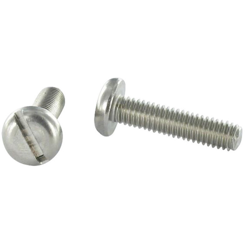 Vis métaux Inox A2 Tête cylindrique large TCL Fendue M3X10-10 pièces