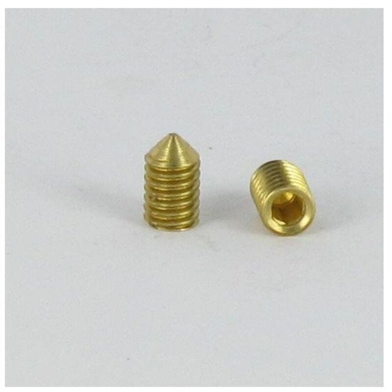 Vis métaux Laiton Sans tête six pans creux (sthc) Clé de 2 HC2 M4X6 Bout pointeau-10 pièces