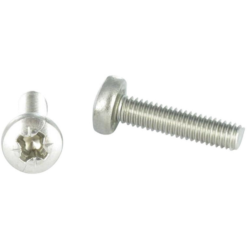 Vis métaux Inox A2 Tête cylindrique large TCL Pozi N°1 M2X5-1 pièce