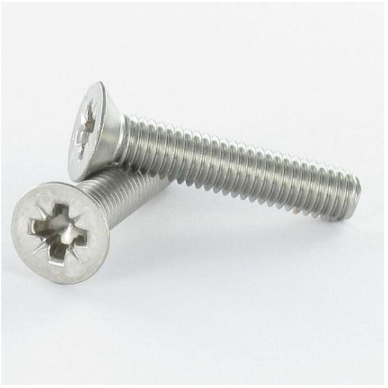 Vis métaux Tête fraisée TF Pozi M3X10 Inox A4-200 pièces