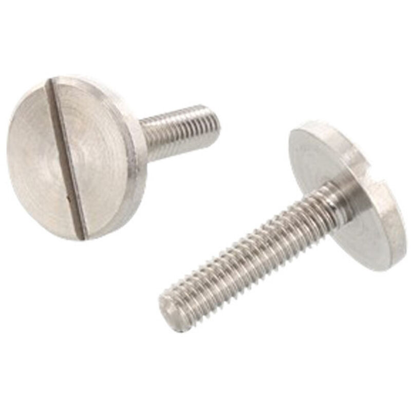 Vis métaux Tête cylindrique large TCL Fendue Inox A1 M3X10 Filetage ...
