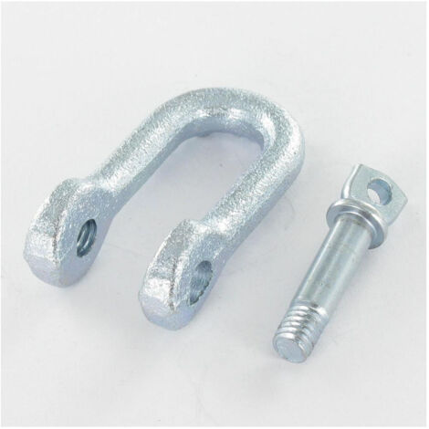 Manille Droite à Piton à Oeil Acier zingué 18-1 pièce