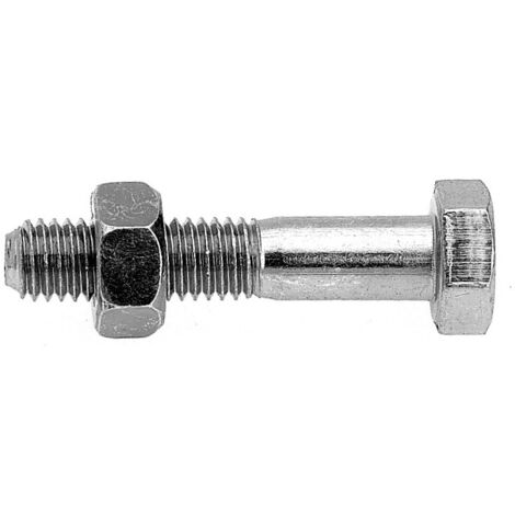 Boulon (vendu avec Ecrou) Tête hexagonale TH M20X120 Classe 8.8 Acier ...