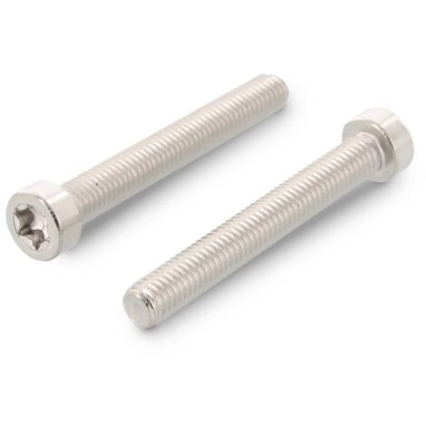 Vis métaux Tête cylindrique TC Basse TORX T30 M6X45 Filetage total Inox A2-1 piece