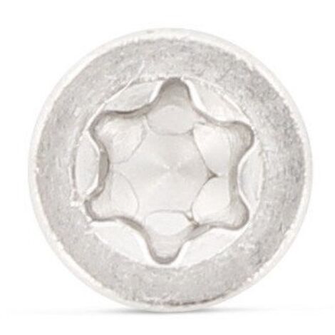 Vis métaux Tête cylindrique TC Basse TORX T10 M3X4 Filetage total Inox A2-1 pièce