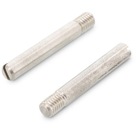 Vis métaux Sans tête Fendue Bout téton Plate Filetage partiel M6X16 Filetée sur 7.2 Inox A4-1 pièce
