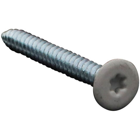 Vis tôle Double filet Tête plate TORX T20 4.8X45 Acier zingué RAL9010 ...