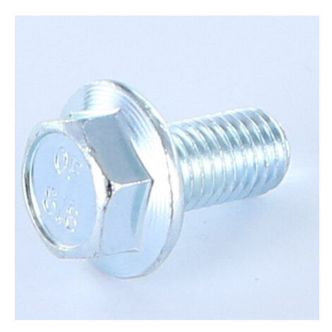 Vis métaux Tête hexagonale TH M12X30 Embase collerette crantée Classe 8.8 Acier zingué