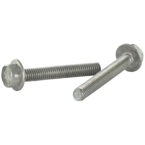 Vis métaux Tête hexagonale TH Embase lisse M6X30 Filetage total Inox A4-200 pièces