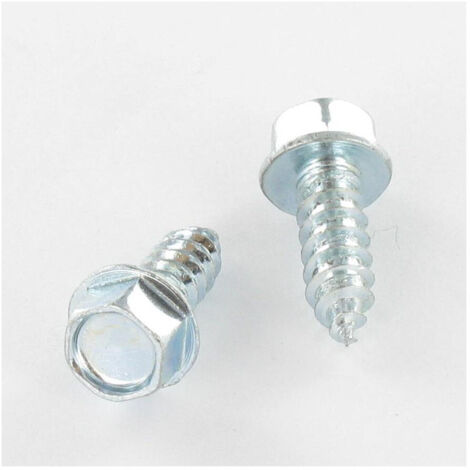 Vis tôle Tête hexagonale TH Embase collerette 6.3X16 Acier zingué-1 pièce
