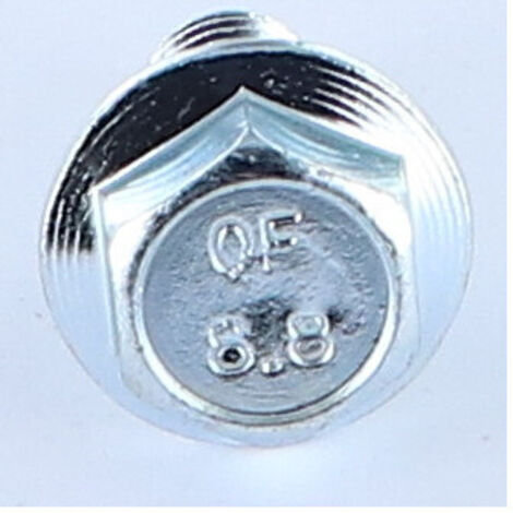 Vis métaux Tête hexagonale TH M12X30 Embase collerette crantée Classe 8 ...