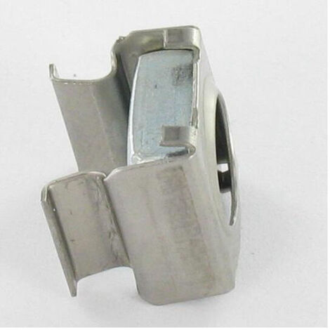 Ecrou acier zingué cage inox C4844C M4 Epaisseur tole 1.7 à 2.3-10 pièces