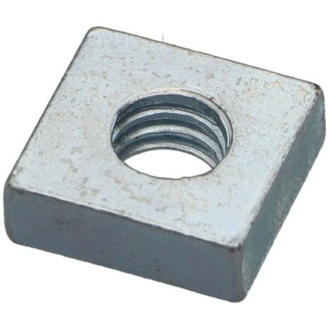 Ecrou carré M20 30X30X16 DIN557 Acier zingué-30 pièces