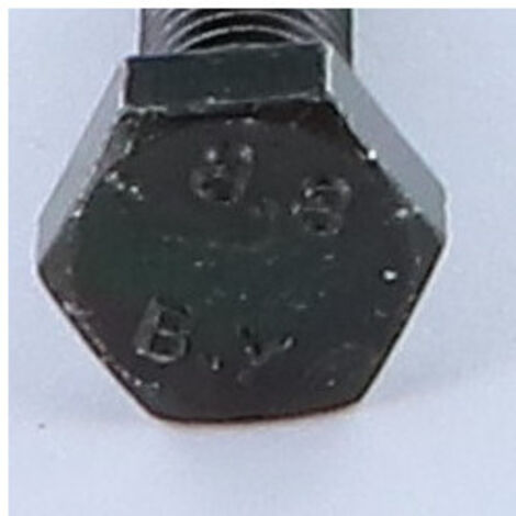 Vis métaux Tête hexagonale TH M6X25 Classe 8.8 Acier zingué noir