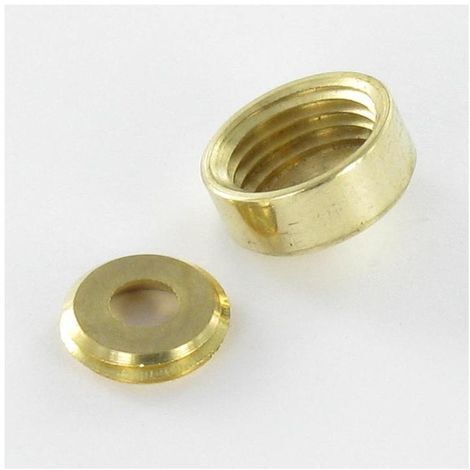Rosace conique ou cache vis (1 rosace et 1 cuvette de vis) Laiton ...