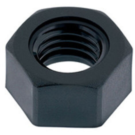 Ecrou nylon noir Hexagonal HU M24