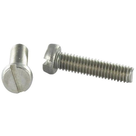 Vis métaux Inox A2 Tête cylindrique TC Fendue M2.5X16-1 pièce