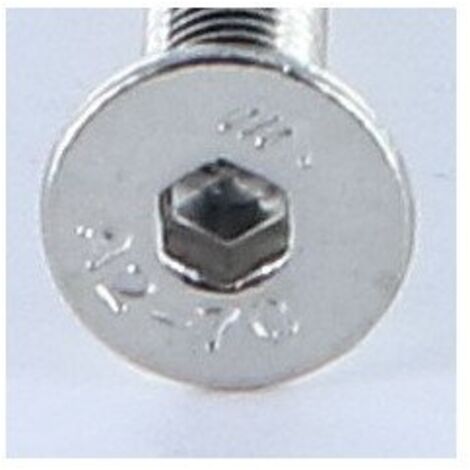 Vis métaux Inox A2 FHC tête fraisée empreinte hexagonale creuse Clé de 2 HC2 M3X40 Filetage ...