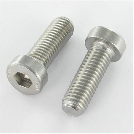Vis métaux CHC BTR Tête basse Clé de 7 HC7 M10X35 Filetée sur 26 Inox A2-10 pièces