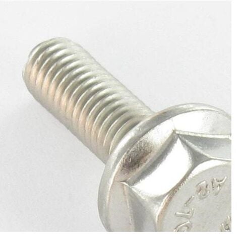 Vis métaux Tête hexagonale TH Embase collerette crantée M6X20 Inox A2-1 pièce