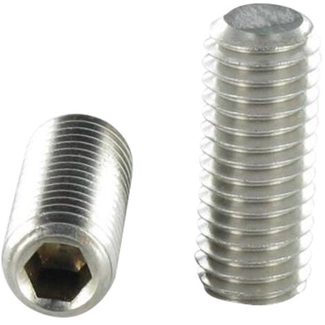 Vis métaux Inox A2 Sans tête six pans creux (sthc) Clé de 4 HC4 M8X40 ...