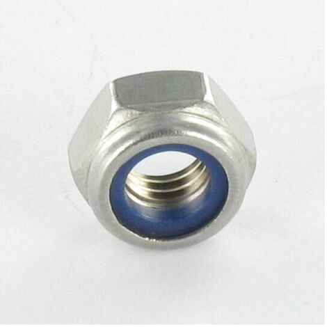 Ecrou Frein M10 Inox A2 Acier zingué-1 pièce