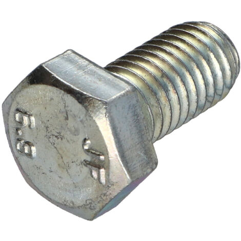 Vis métaux Tête hexagonale TH M6X12 Classe 6.8 Acier zingué-1 pièce