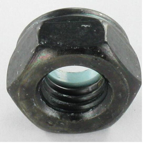 Ecrou frein M6 Acier zingué noir