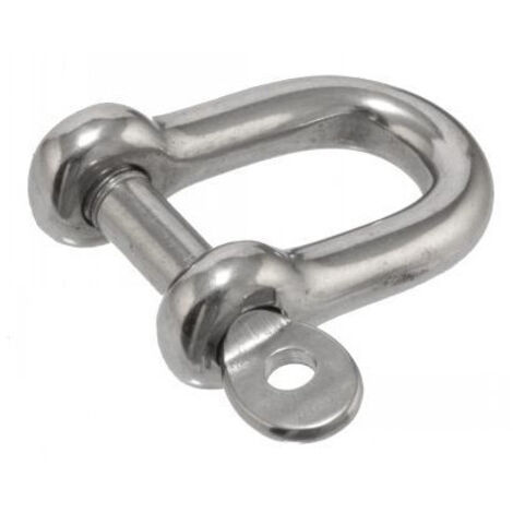 Manille Droite Forgée axe imperdable Inox A4 Diamètre 10