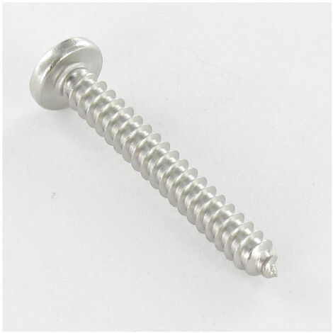 Vis tôle Tête cylindrique large TCL Pozi 4.8X60 Inox A4-10 pièces